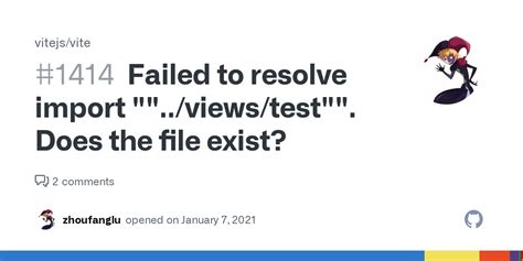 Failed To Resolve Import Viewstest Does The File Exist