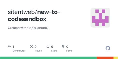 Github Sitentweb New To Codesandbox Created With Codesandbox