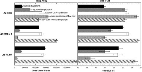 Tiling Array Area Under Gene Curve Vs Qrt Pcr 40 Minus Threshold Download Scientific