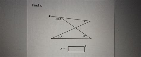 Solved Find X Chegg