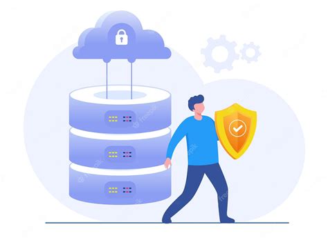 Premium Vector Data Server Concept Storage Technology Cloud System