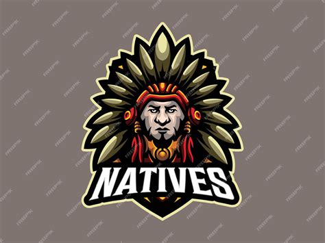 Premium Vector Native Apache Mascot Sport And Esport Logo Illustration