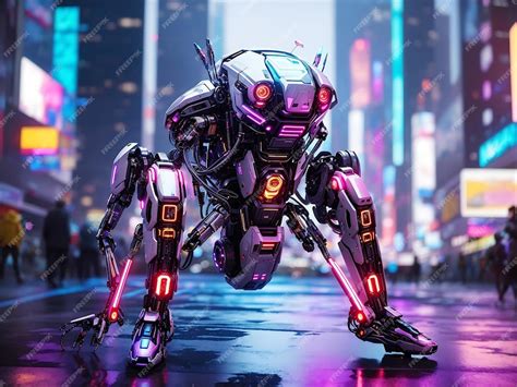 Premium Ai Image A Beautiful Illustration Weird Core Bug Robot Beautiful Macro Camera By