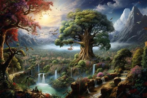 Premium Ai Image The Garden Of Eden Unveiling The Heavenly