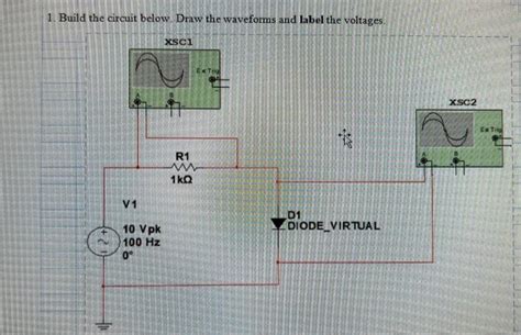 Solved Build The Circuit Below Draw The Waveforms And Chegg