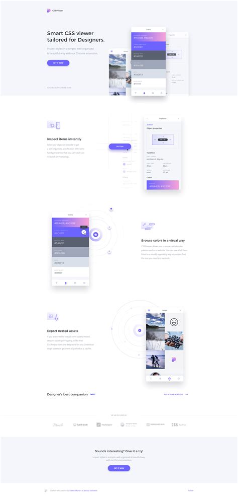 为前端设计师量身打造，视觉化查看网站css样式表谷歌插件csspeeper