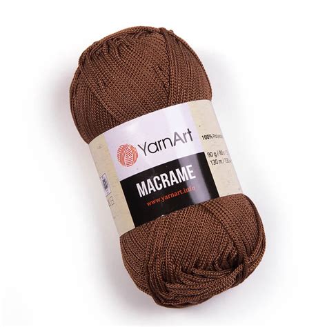Пряжа для макраме Yarnart Macrame Коричневый №151: продажа, цена в ...