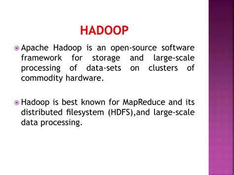 Hadoop Ecosystem Jayeesha Parveen Ii Msccomputer Science Bon Secours College For Women Ppt