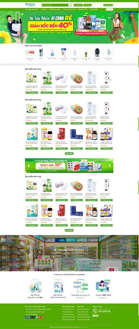 Source Code Mẫu Website Bán Dược Phẩm Nhà Thuốc 02 Chuẩn đẹp 2025 Themevip Source Code Mẫu