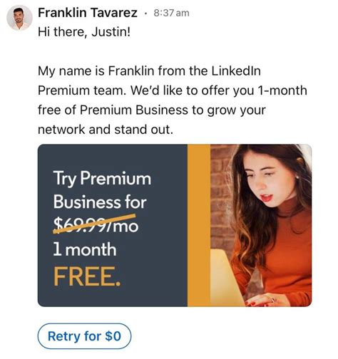 justin dux on linkedin hey linkedin don t advertise inside our