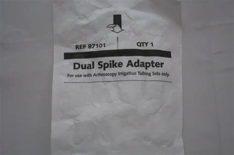 New Conmed Dual Spike Adapter Dual Spike Adapter Disposables General For Sale Dotmed Listing
