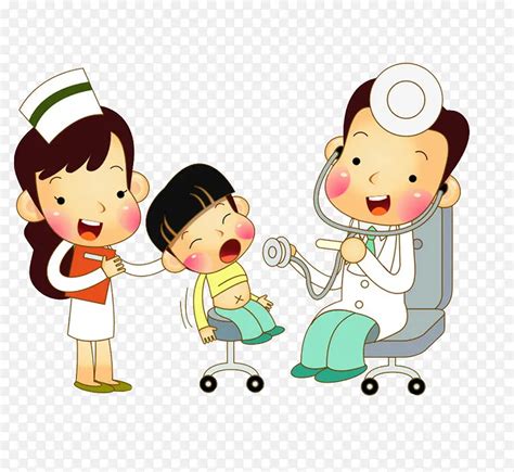 可爱风插图儿科医生诊治png图片素材下载 图片编号yrabbolq 免抠素材网