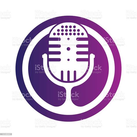 팟캐스트 벡터 아이콘 디자인 일러스트 템플릿 0명에 대한 스톡 벡터 아트 및 기타 이미지 0명 개념 녹음 장비 Istock