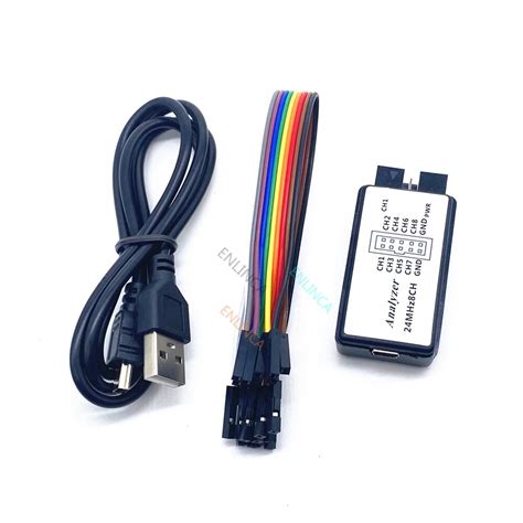 USB Logic Analyzer 24MHz 8 Channel 24M Seconds Logic Analyzer Debugger For ARM FPGA Logic