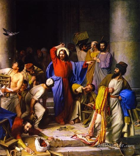 Carl Heinrich Bloch Cleansing Of The Temple Oil Painting Reproductions