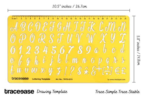 Drafting Lettering Template