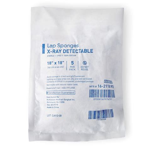 Surgical Laparotomy Sponge X Ray Detectable