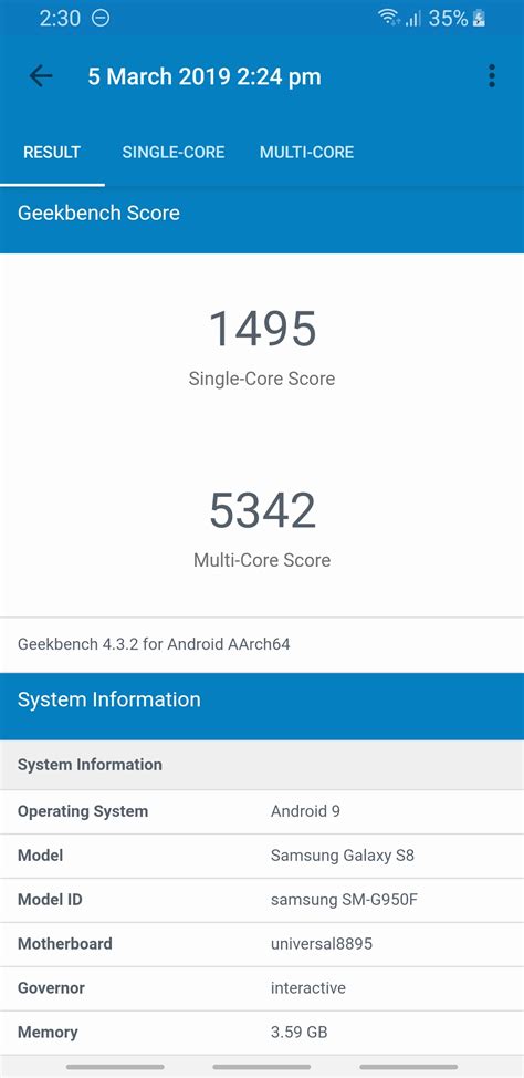 I Just Noticed That My Geekbench Scores Decreased Drastically After One Ui Any One Have The