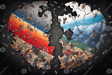 Political Polarization Illustration Generative Ai Stock Illustration