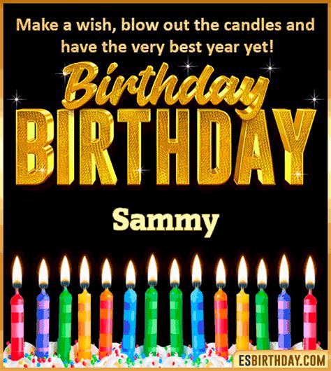 Happy Birthday Sammy Gif Images Animated Wishes Gifs