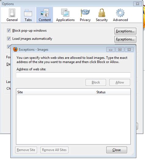 Do Not Load Image For A Particular Site In Firefox Super User