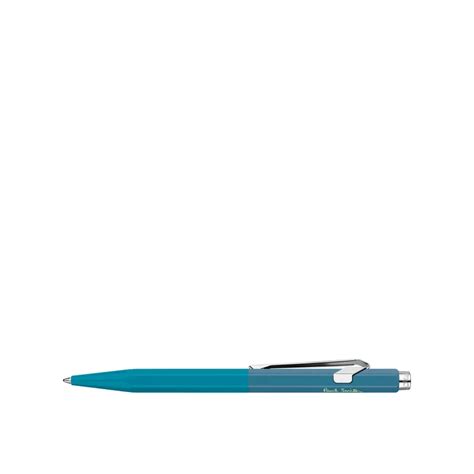 Buy Caran Dache 849 Bille Paul Smith Ballpoint Pen Cyan And Steel