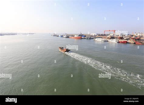 Shipbuilding Plant Wharf Scenery Luannan County Hebei Province China