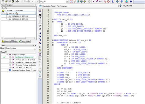 基于74ls160芯片的20进制计数器vhdl代码quartus仿真74ls160构成20进制计数器 Csdn博客