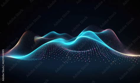 Abstract Analysis Visualization Landing Page Wallpaper Created With Generative Ai Tools Stock