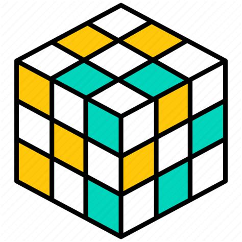 Rubik Cube Game Toy Puzzle Box Rubiks Cube Icon Download On
