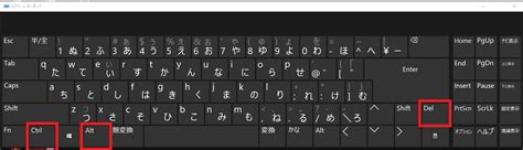 パソコン強制終了する前に【ctrlalt＋delete】