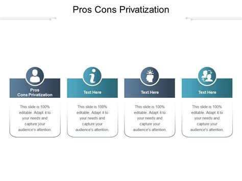 Pros Cons Privatization Ppt Powerpoint Presentation Gallery Design Inspiration Cpb