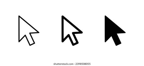 Cursor Icon Cursor Click Icon Vector Stock Vector Royalty Free Shutterstock