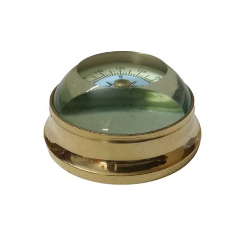 Brass Lenticular Compass With A Floating Dial Paper Weight Marinerskart