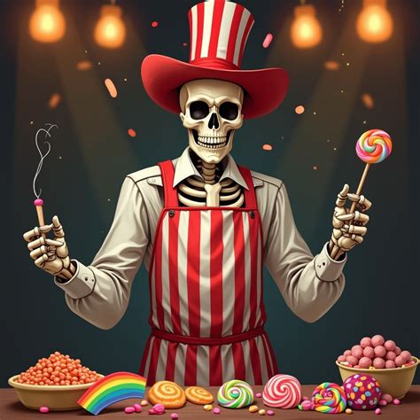 Colorful Candy Man Vendor Stable Diffusion Online