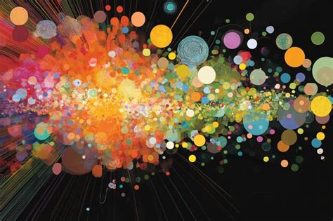Complex Data Visualization Premium Ai Generated Image