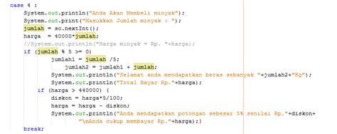 Sitti Muhartini Tutorial Sederhana Menggunakan Switch Case Pada Java
