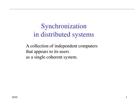 Ppt Synchronization In Distributed Systems Powerpoint Presentation Free Download Id9440373