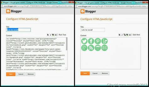 adding social media icons buttons to blogger social media buttons