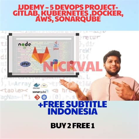 Jual Udemy 5 Proyek Devops Gitlab Kubernetes Docker Aws
