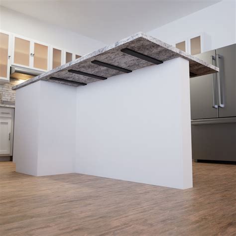 The Original™ Carbon Fiber Flat Wall Countertop Support Bracket With C