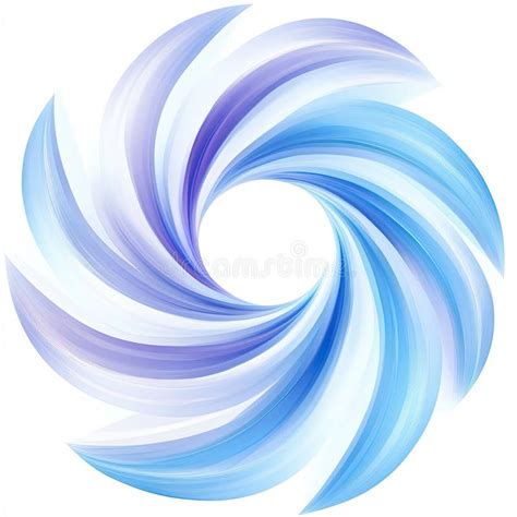 An Abstract Logo Design Featuring Swirling Shades Of Blue And Purple