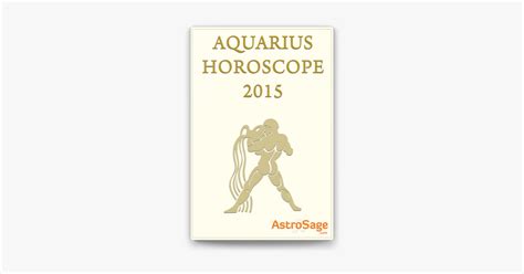 ‎aquarius Horoscope 2015 By De En Apple Books