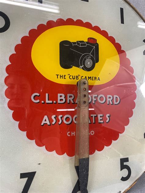 Early The Cub Camera Wall Clock Displays Well Needs Rewiring