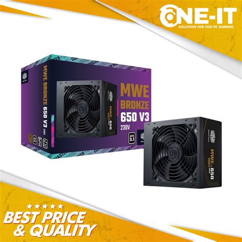 PSU COOLER MASTER MWE 650 BRONZE V3 650W 80+ BRONZE - Toko Komputer ...