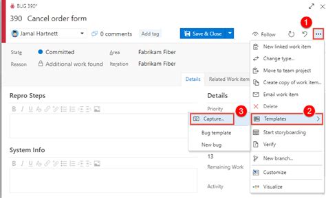 Update Work Items With Templates In Azure Boards Azure Boards