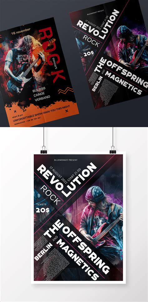 Постеры для рок-фестивалей. Концепция дизайна. on Behance
