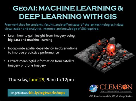 Ccgt Workshop 12 Geoai Machine Learning And Deep Learning With Gis