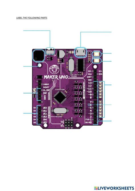 Arduino Maker Board worksheet | Live Worksheets