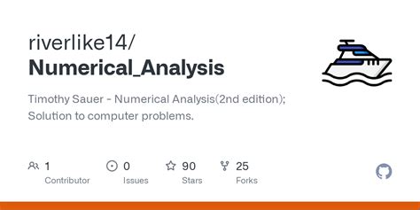 github riverlike14 numerical analysis timothy sauer numerical